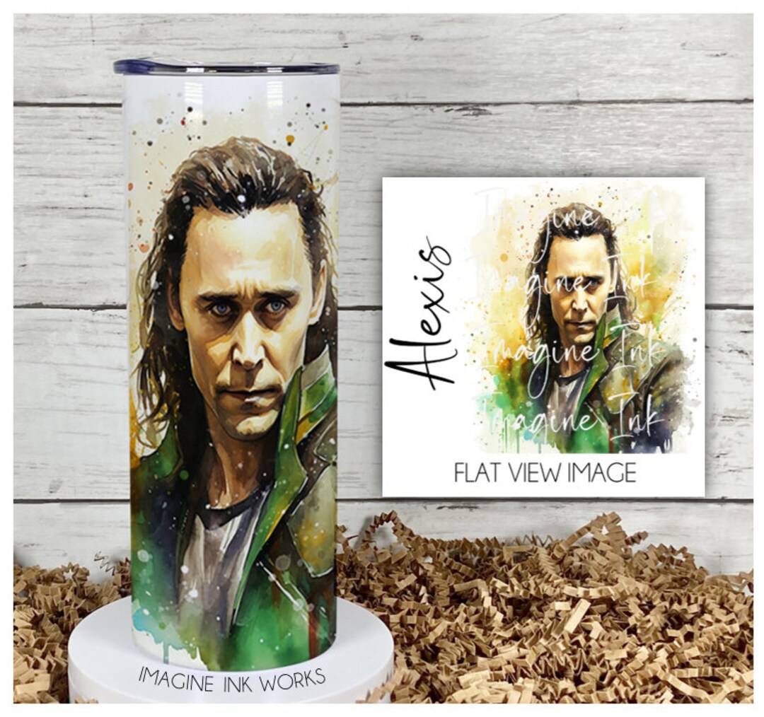 Tumbler Marvel Loki Avengers 20oz Skinny Tumbler - Superhero Characters ...