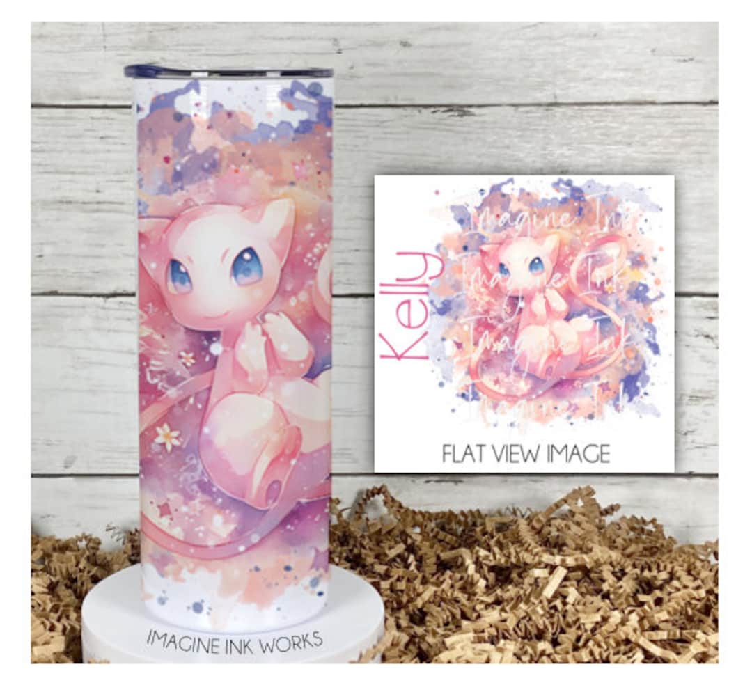 Tumbler Mew 20oz Skinny Tumbler - Pokémon Characters Waterbottle ...