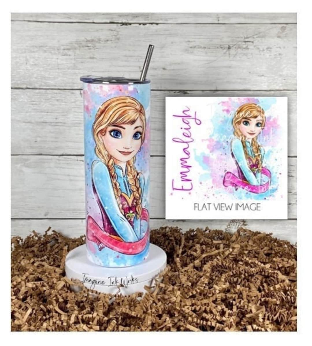 Tumbler Anna Frozen 20oz Skinny Tumbler - Disney Character Princess ...