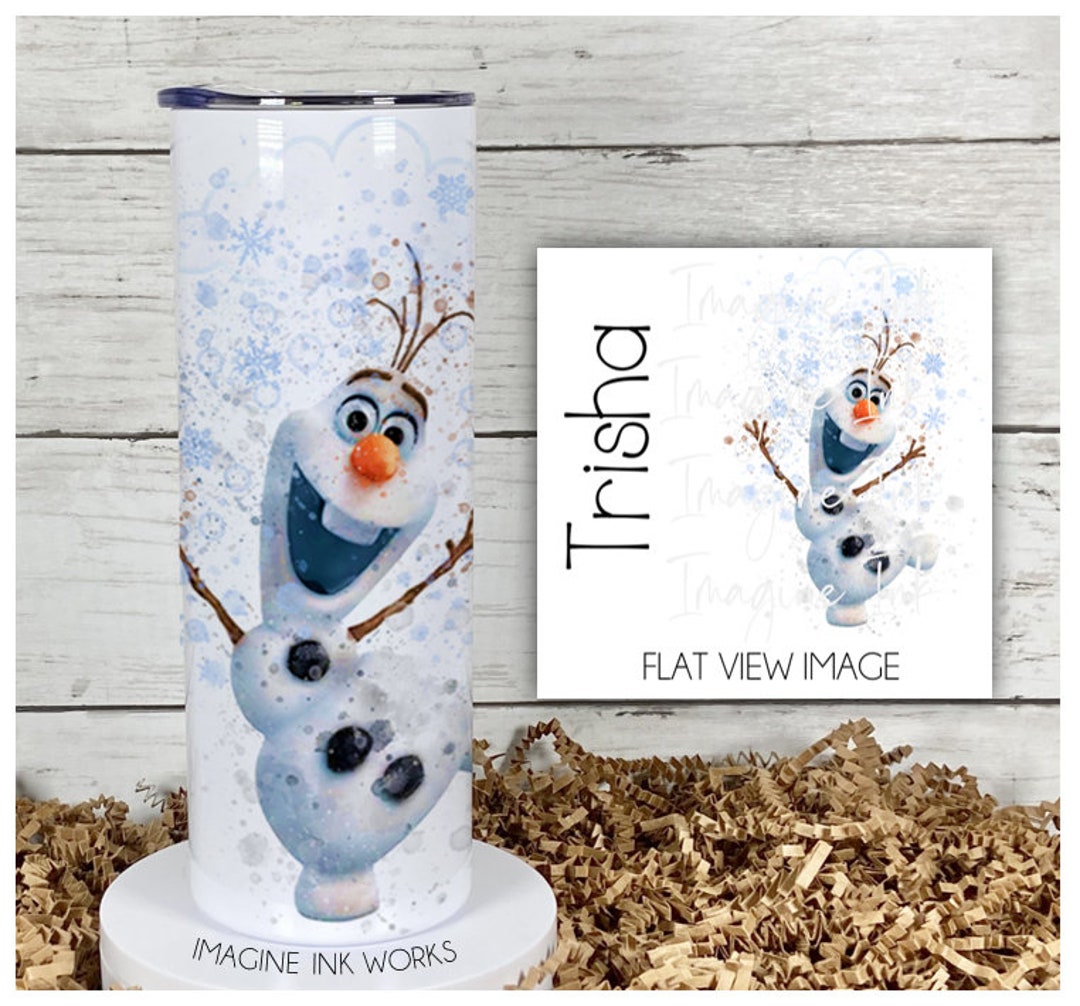 Tumbler Olaf Snowman 20oz Skinny Tumbler - Disney Character Waterbottle ...