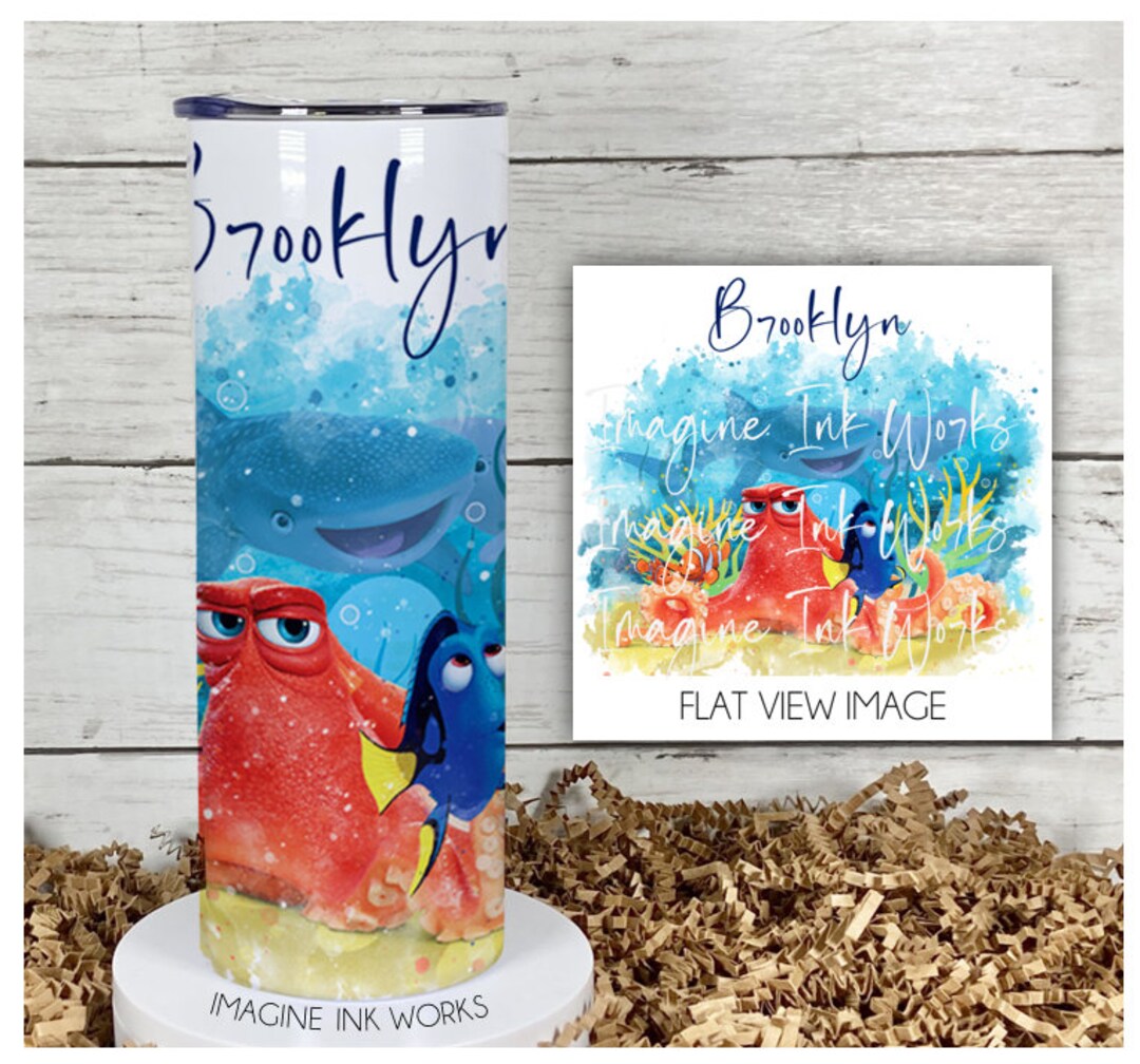 Personalized Finding Nemo Group 20oz Skinny Tumbler Disney Character ...