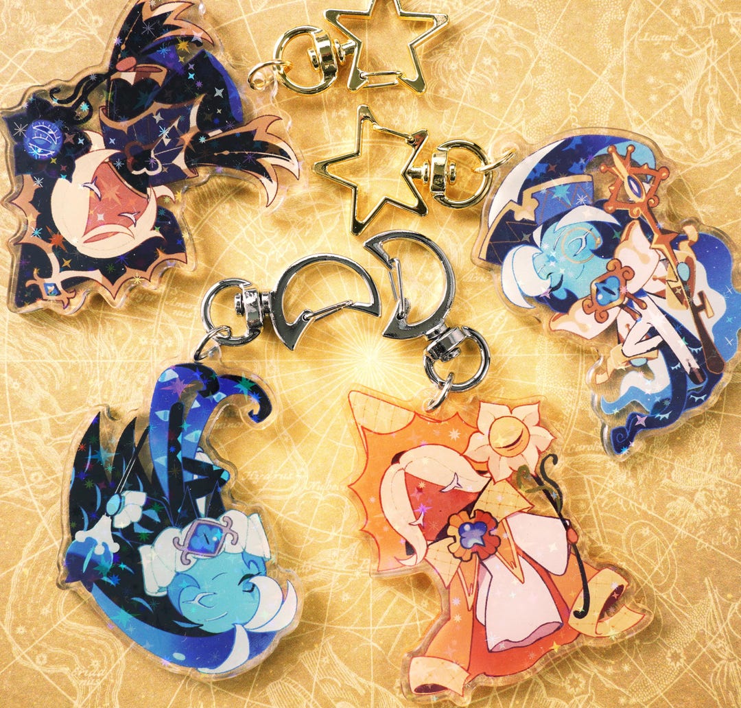 2.5" Cookie Run Kingdom Shadow Milk & Pure Vanilla Gacha Animation ...