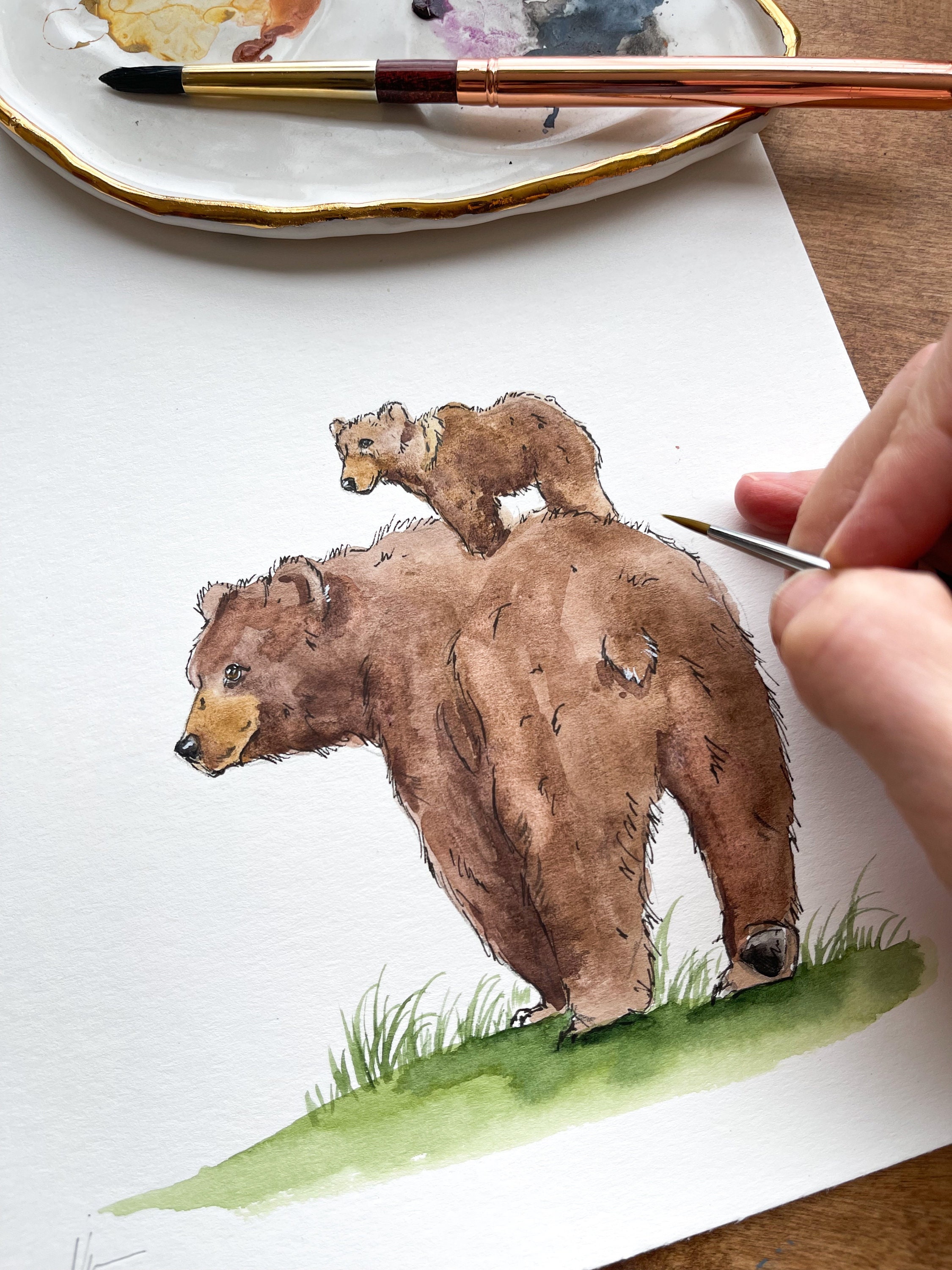 Grizzly Bear Painting