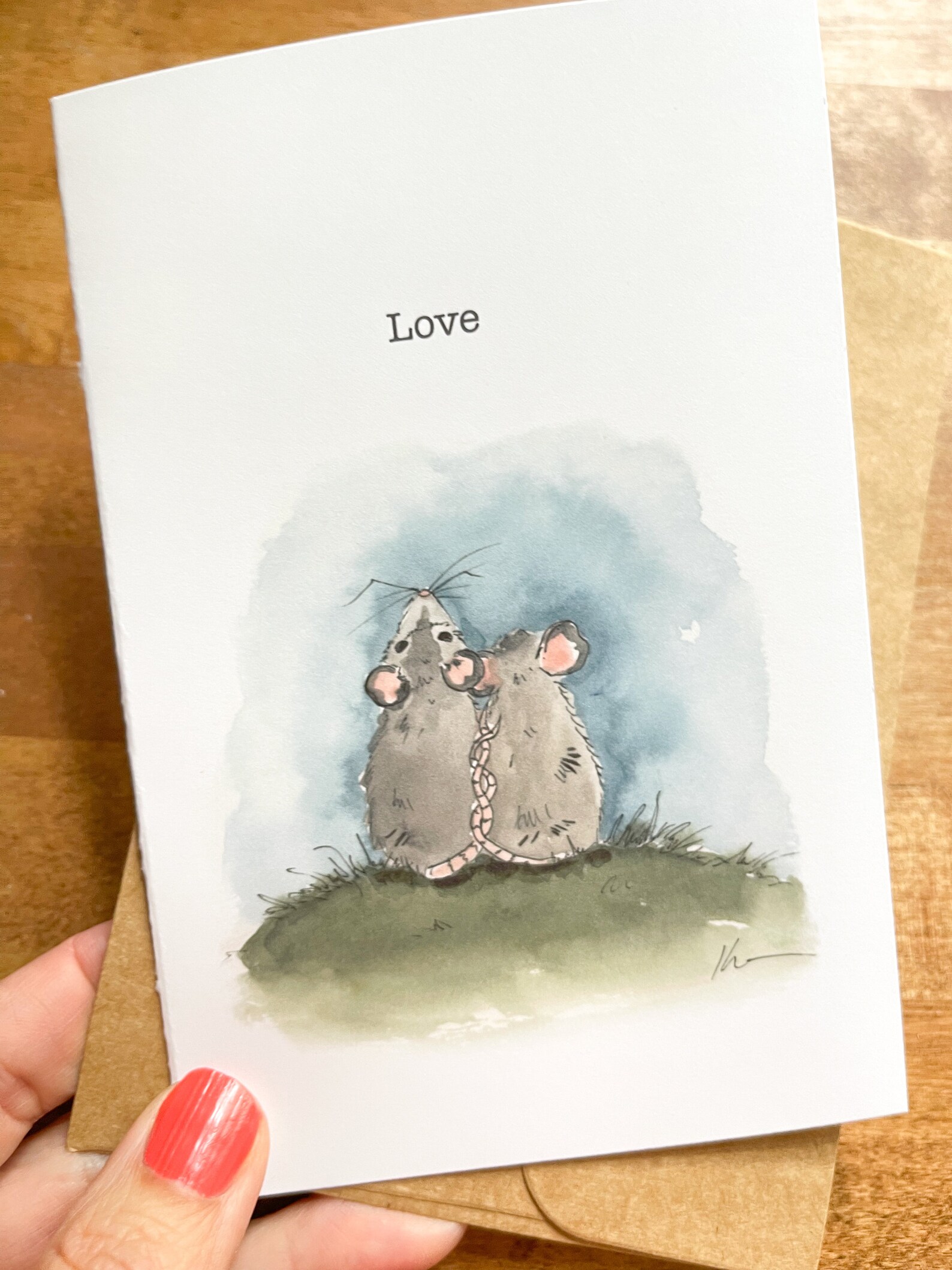 Greeting Card : LOVE Celebrate Graduation Party Opossum Possum - Etsy