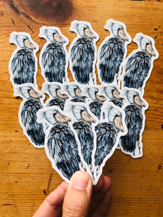 Sticker : Shoebill Stork Dino Bird Sticker Planner Craft | Etsy