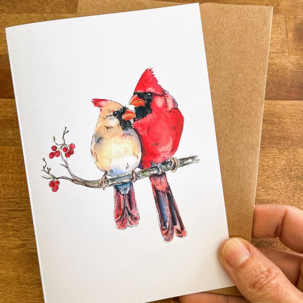 Cardinal Card - Etsy