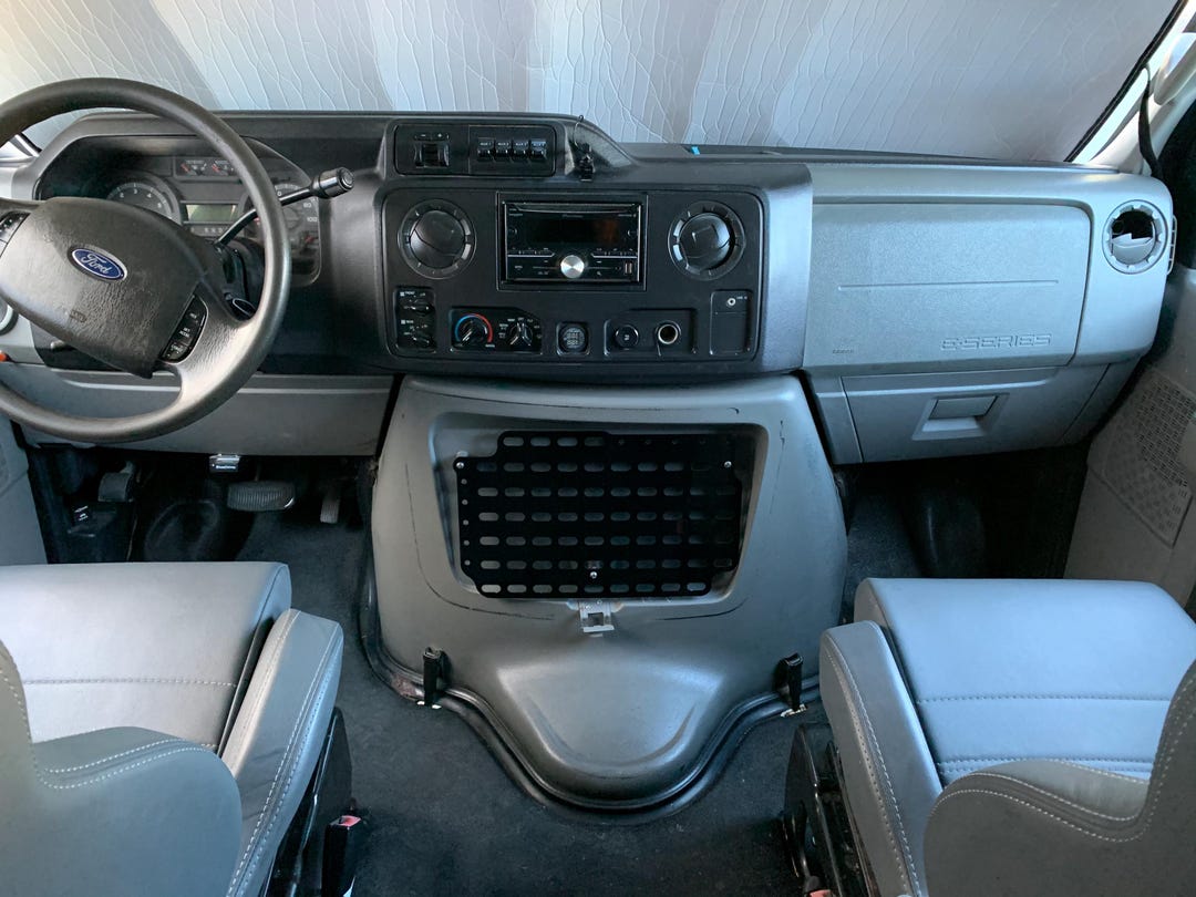 Tactical MOLLE PANEL Center Console for FORD Econoline Van Doghouse ...