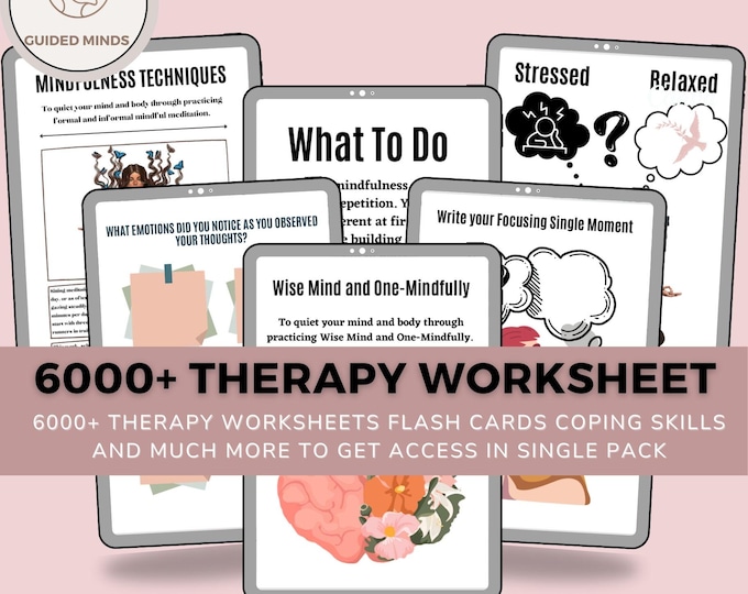 Therapy Worksheet Bundle, Psychology Resources, Inner Critic ...