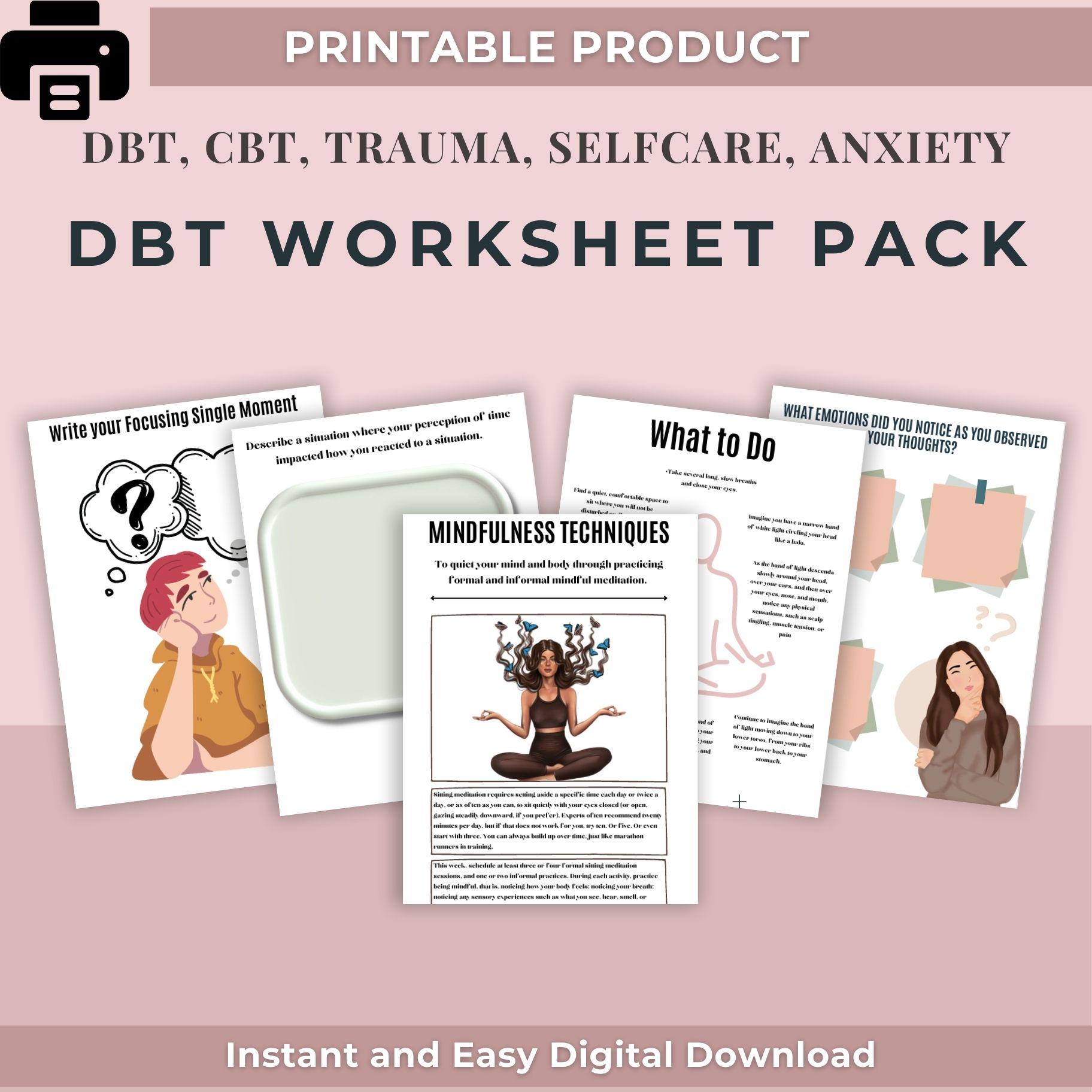 6000+ DBT Worksheets PLR , DBT Bundle With Private Label Rights, Dbt ...