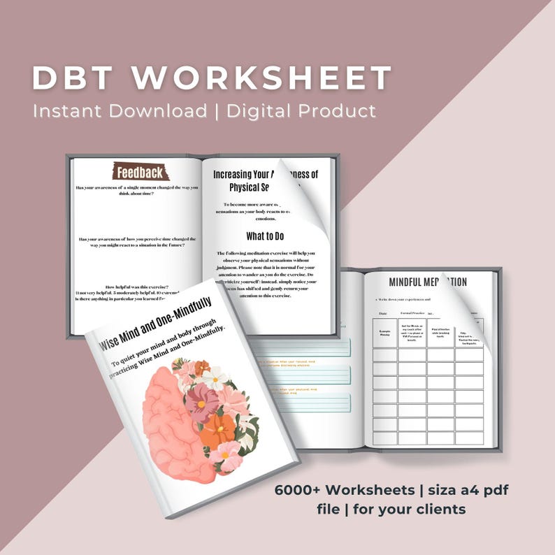 6000+ DBT Worksheets , DBT Bundle, DBT Cheat Sheet, Dbt Skills, Dbt ...