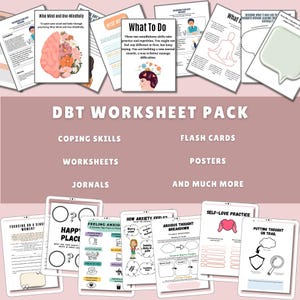 6000 DBT Worksheets , DBT Bundle, DBT Cheat Sheet, Dbt Skills, Dbt ...