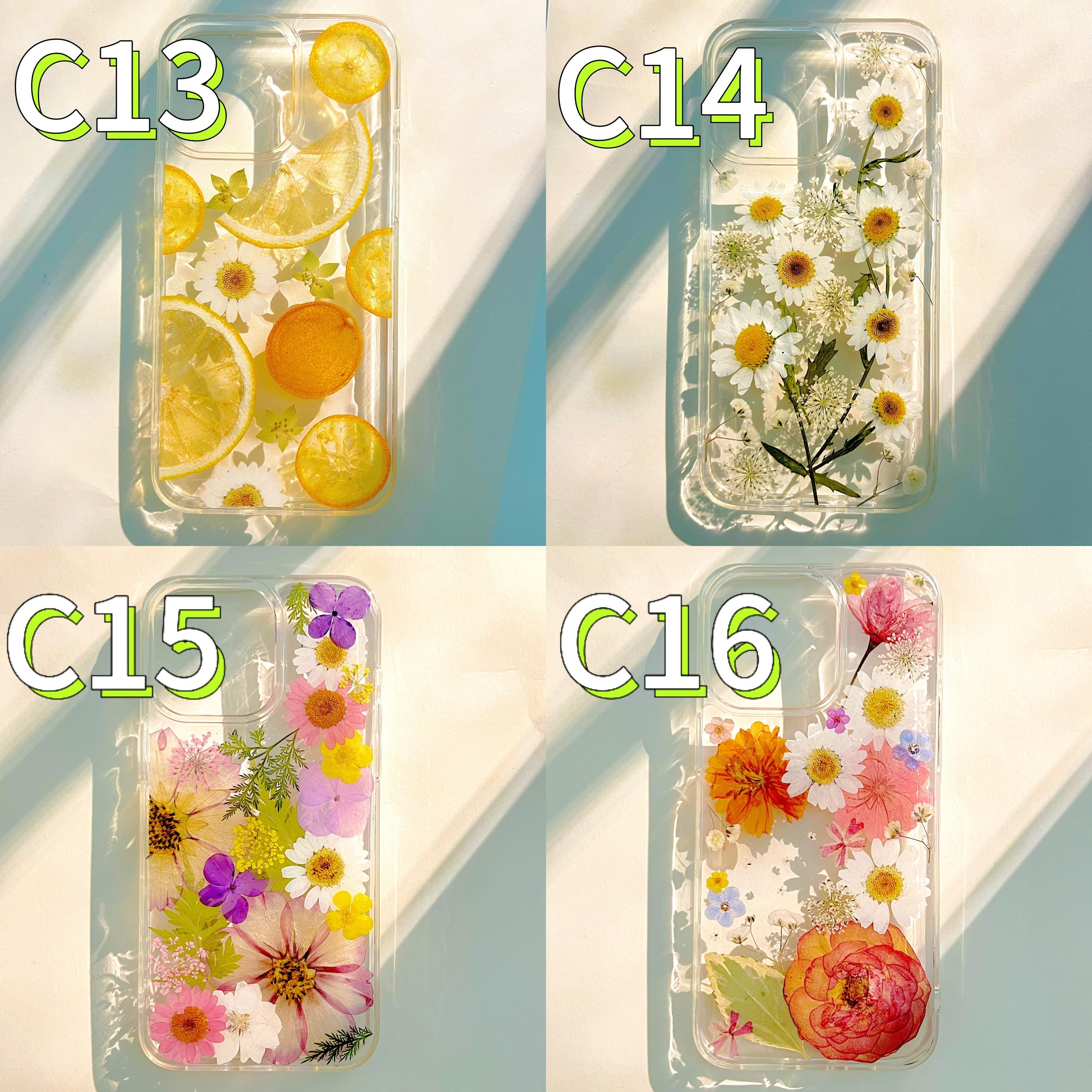 Real Floral Pressed Flower Clear Phone Case iPhone 17,16 E 15,14,13,12 ...