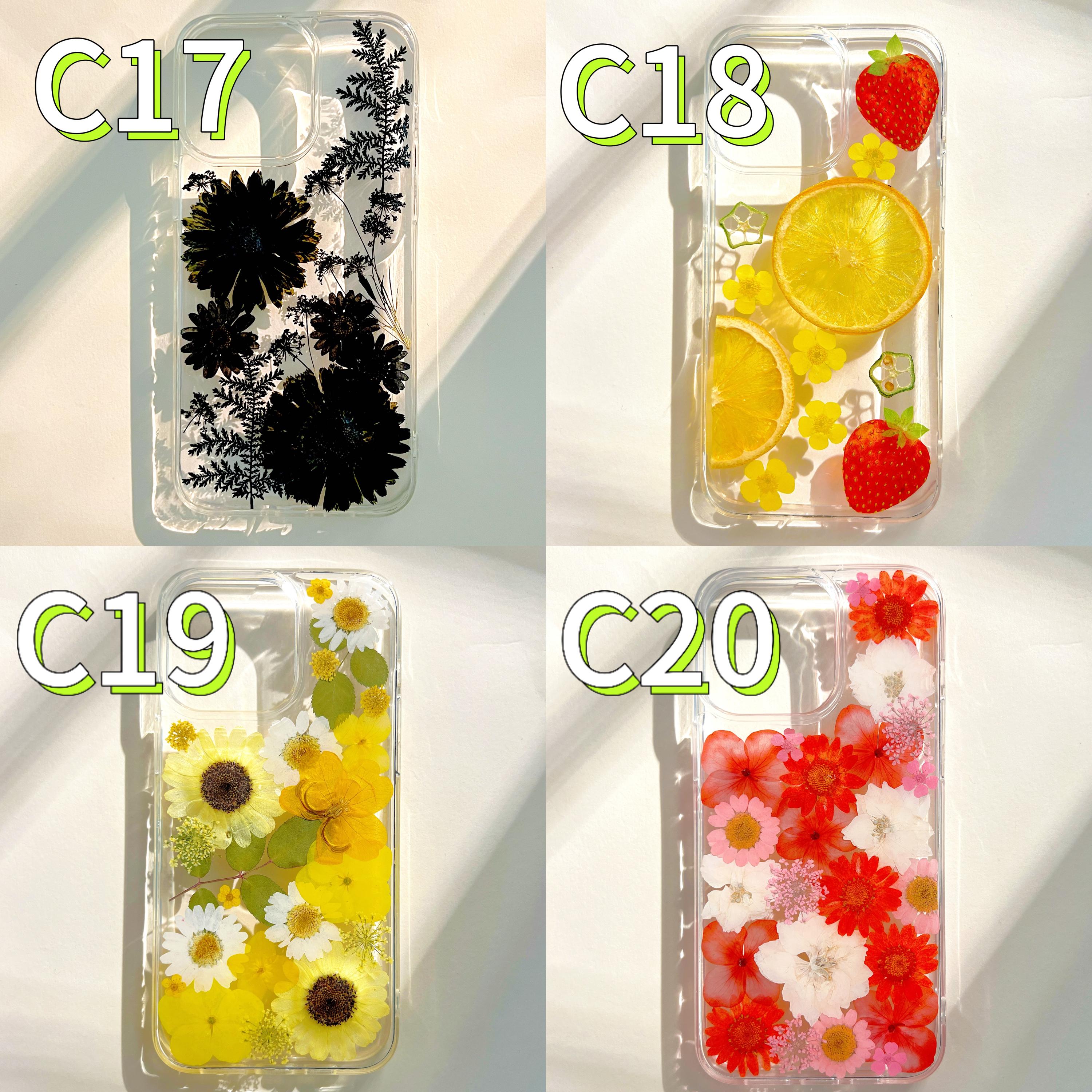 Real Floral Pressed Flower Clear Phone Case iPhone 17,16 E 15,14,13,12 ...
