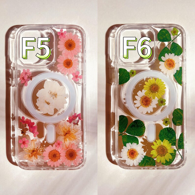 Magsafe Pressed Real Flower Phone Floral Case Clear iPhone 17 16 E 15 ...