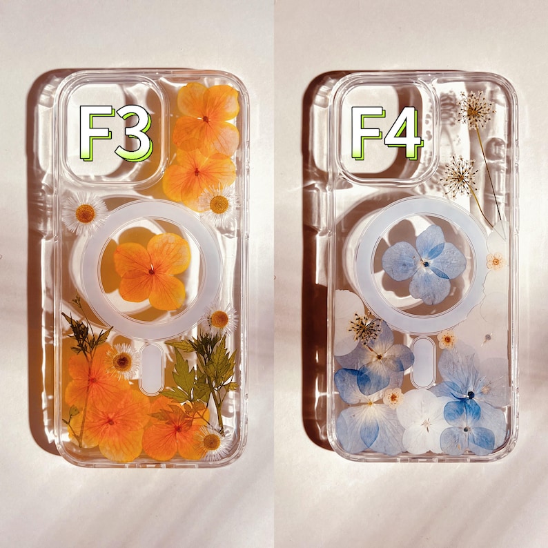Magsafe Pressed Real Flower Phone Floral Case Clear iPhone 17 16 E 15 ...