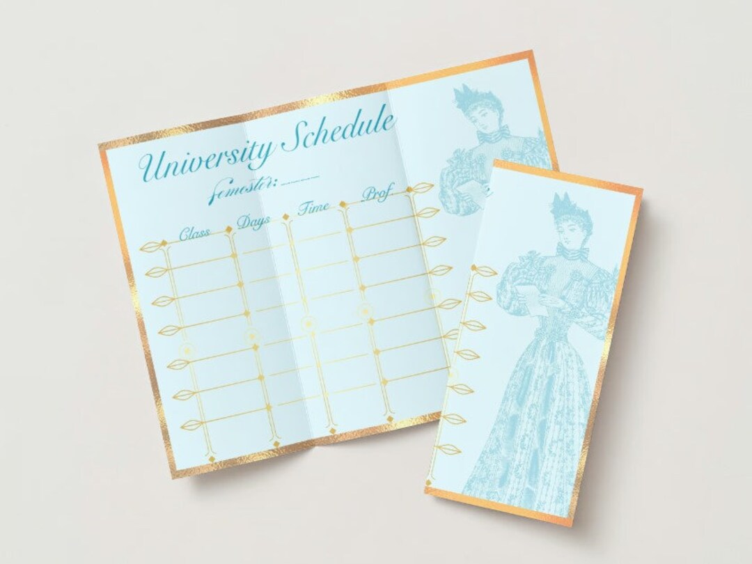 Printable School Schedule Canva Template (back to School) - Etsy