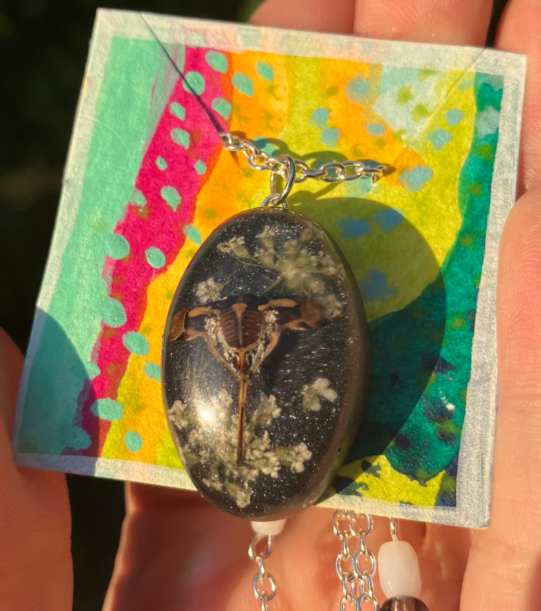 Cicadas Face Pendant, Pink Abalone - Etsy