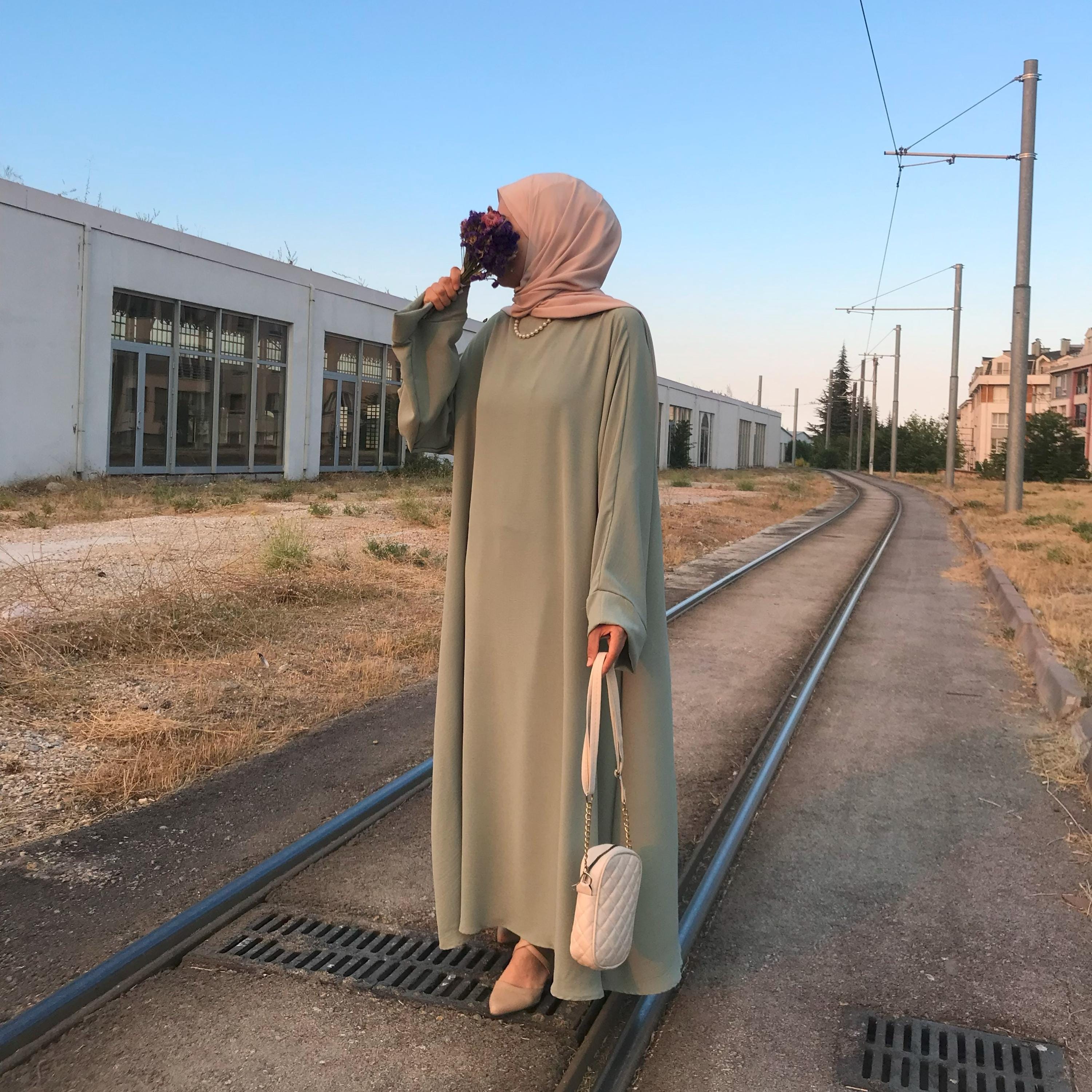 Maxy Dress With Turkish Abaya Style Dress Hijab, Islamic Dress for ...