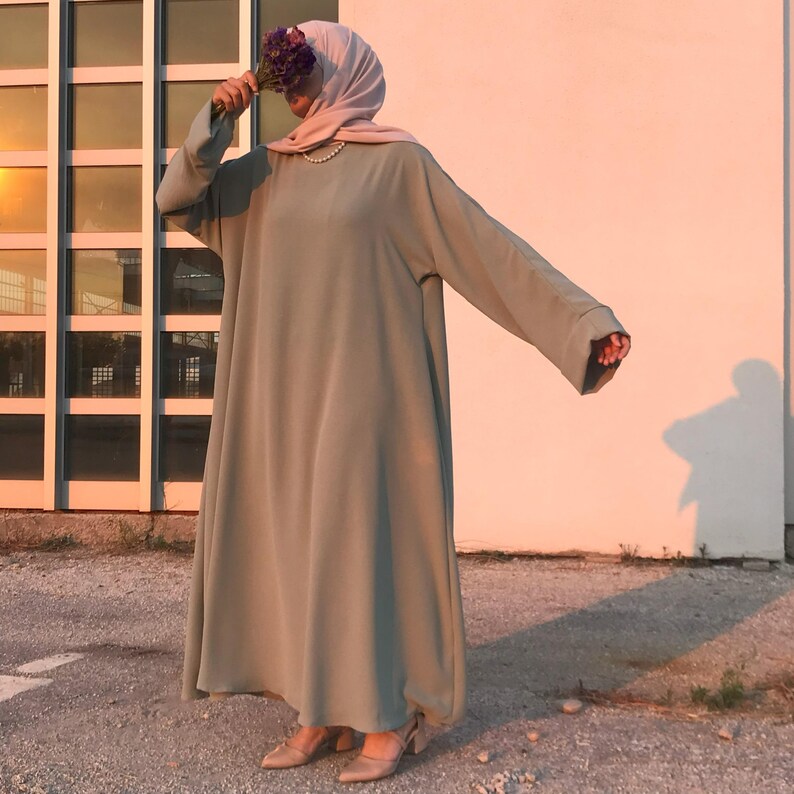 Maxy Dress With Turkish Abaya Style Dress Hijab, Islamic Dress for ...