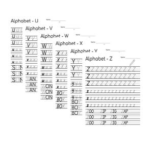 Alphabet Practice Sheets | 26 Printable PDF Pages for Kids | Letter ...