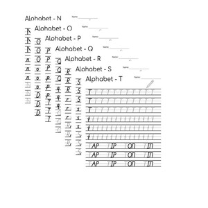 Alphabet Practice Sheets | 26 Printable PDF Pages for Kids | Letter ...
