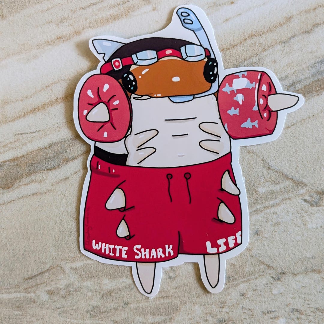 White Shark Isopod Sticker - Etsy