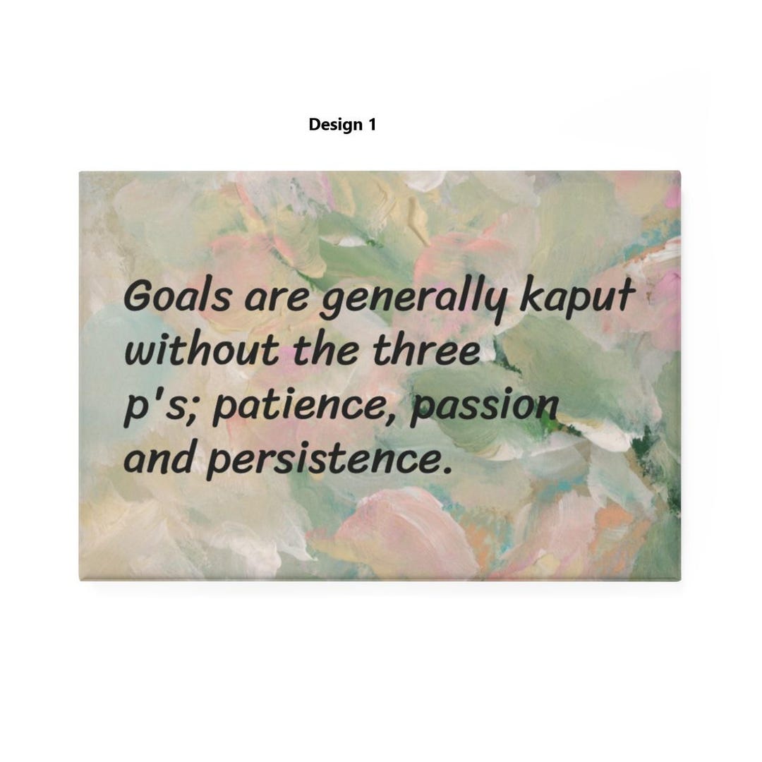 Motivational Quote Goal Magnet, Small Gift for Inspiration, Patience ...