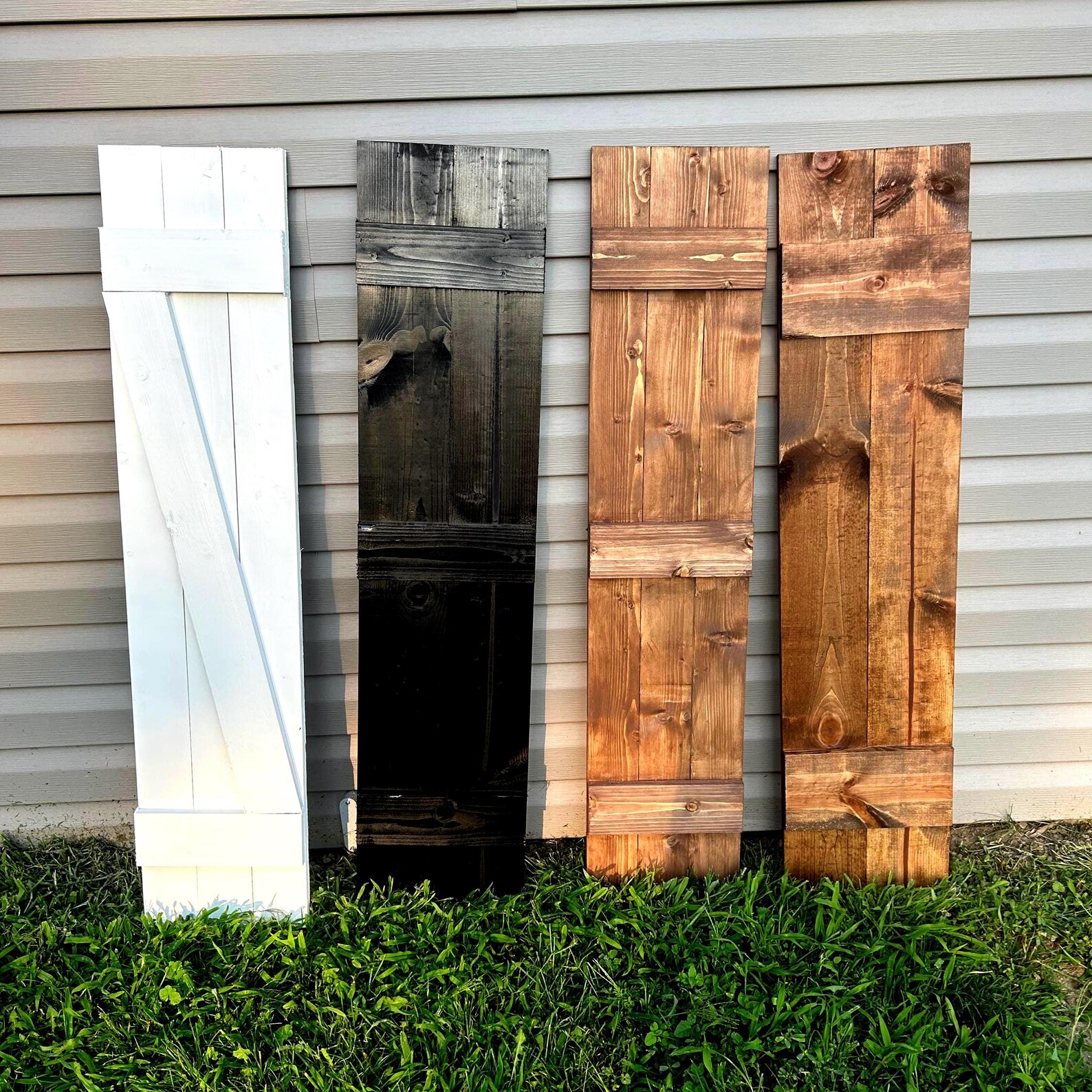Shutters, Wood Shutters, Stained Shutters, Window Shutters, Painted Shutters, Planter Boxes ...