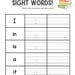Sight Word Worksheets – Early Reading and Tracing Practice for ...