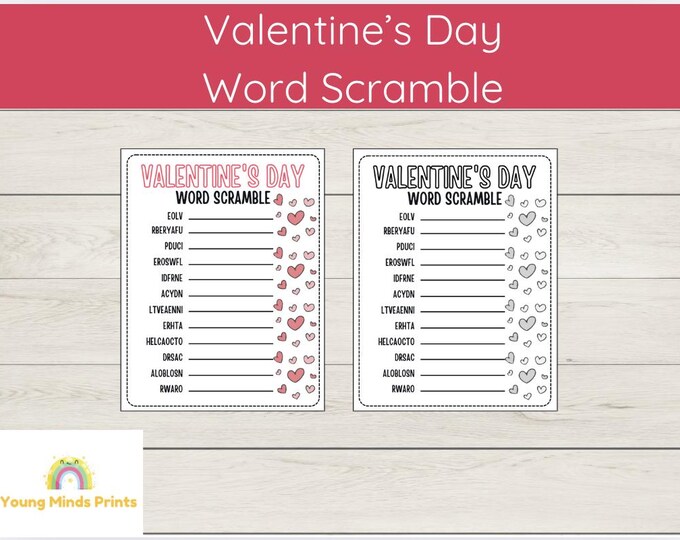 Juego de San Valentín Palabras Locas | Actividad para adultos y niños ...