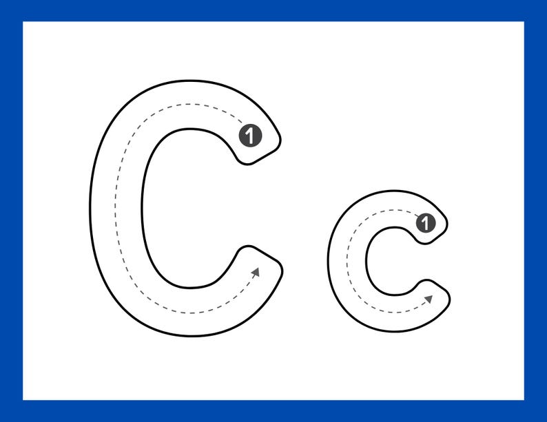 Alphabet Tracing Mats – Letter Tracing Cards for Preschool & Toddlers ...