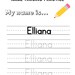 Name Tracing Practice Sheet (customizable) - Etsy