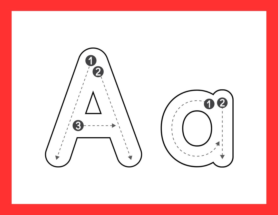 Alphabet Tracing Mats – Letter Tracing Cards for Preschool & Toddlers ...