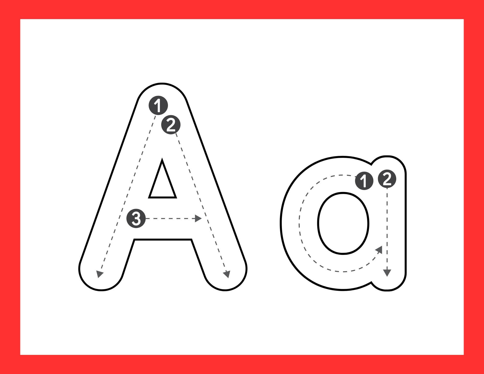 Alphabet Tracing Mats – Letter Tracing Cards for Preschool & Toddlers ...