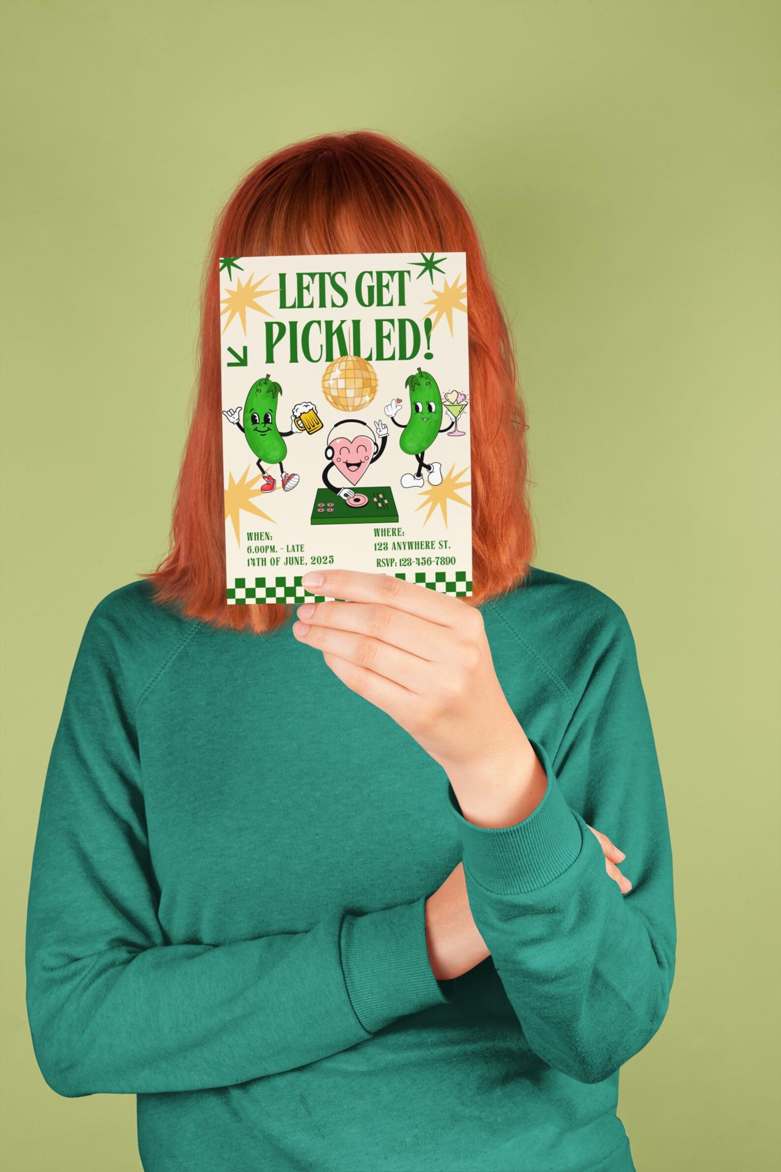 Pickle Party Invitation: Editable Template (digital Download) - Etsy