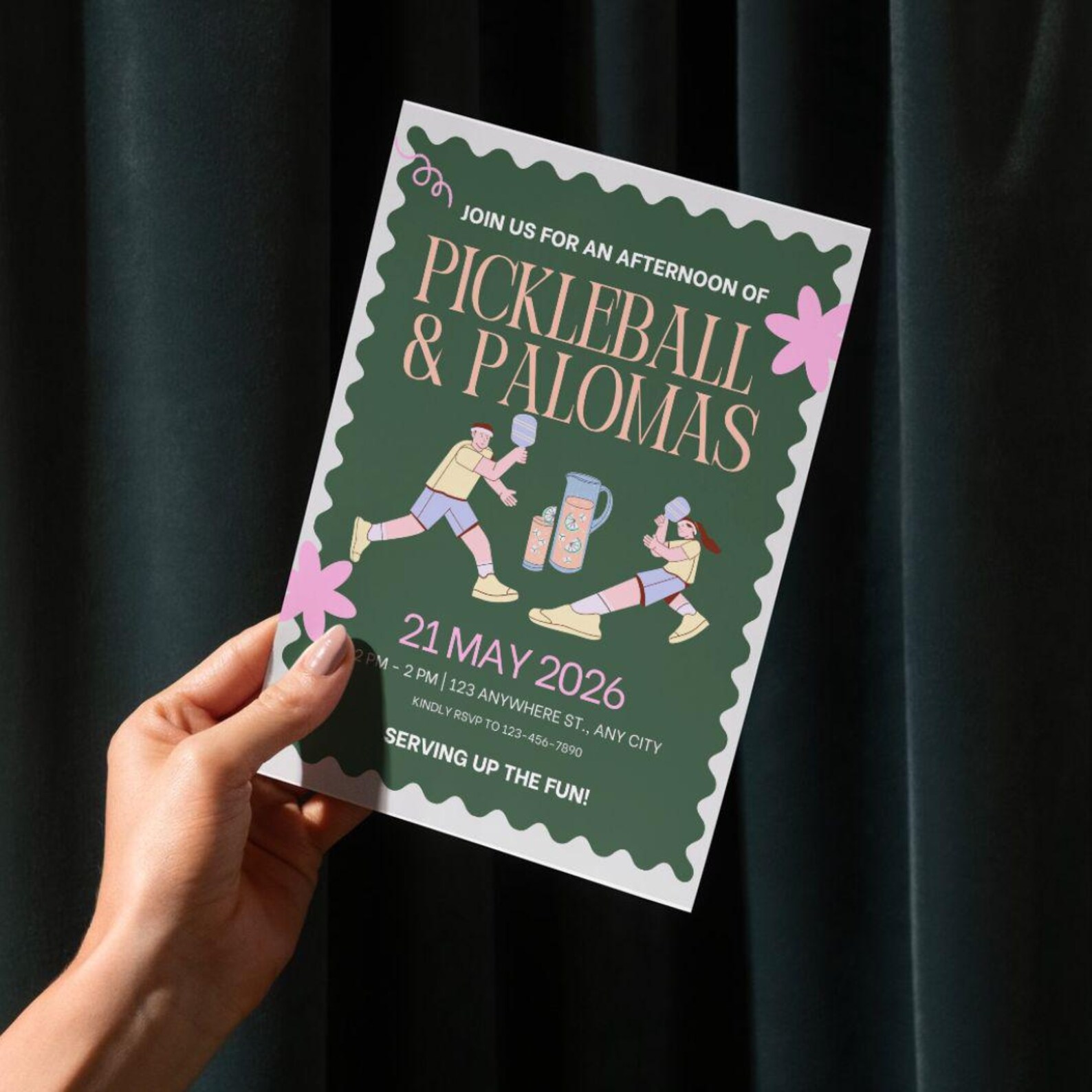 Customizable Pickleball Invitation | Editable Palomas Party Template ...