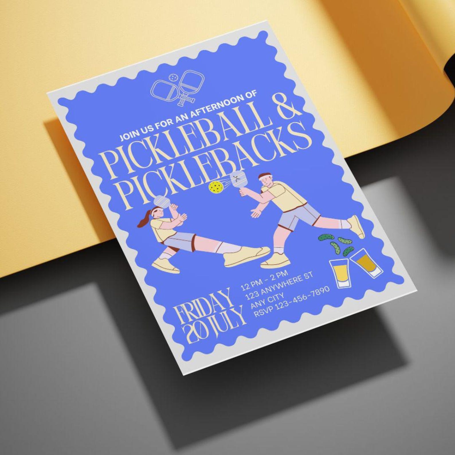 Pickle Party Invitation | Customizable Pickleball & Picklebacks ...