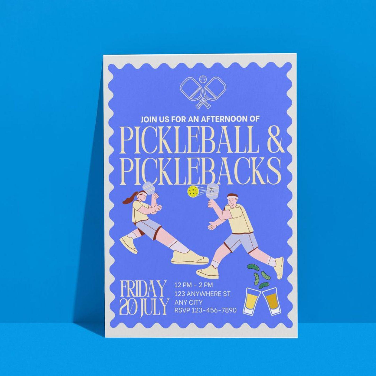Pickle Party Invitation | Customizable Pickleball & Picklebacks ...