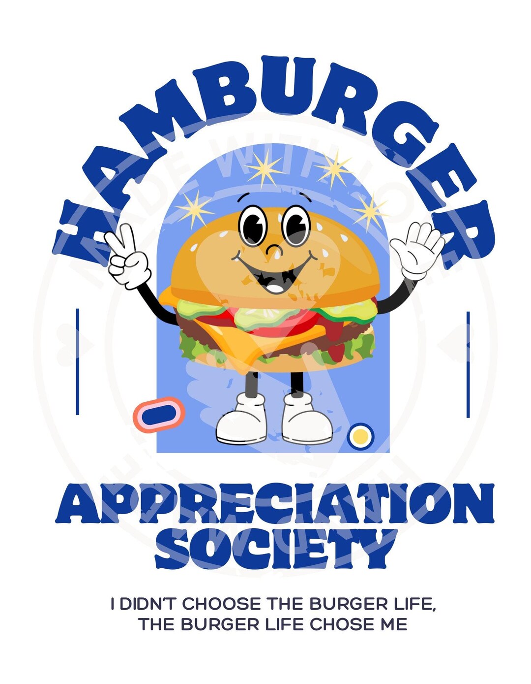 Burger Appreciation Society PNG: Funny Hamburger Design (digital Download) - Etsy