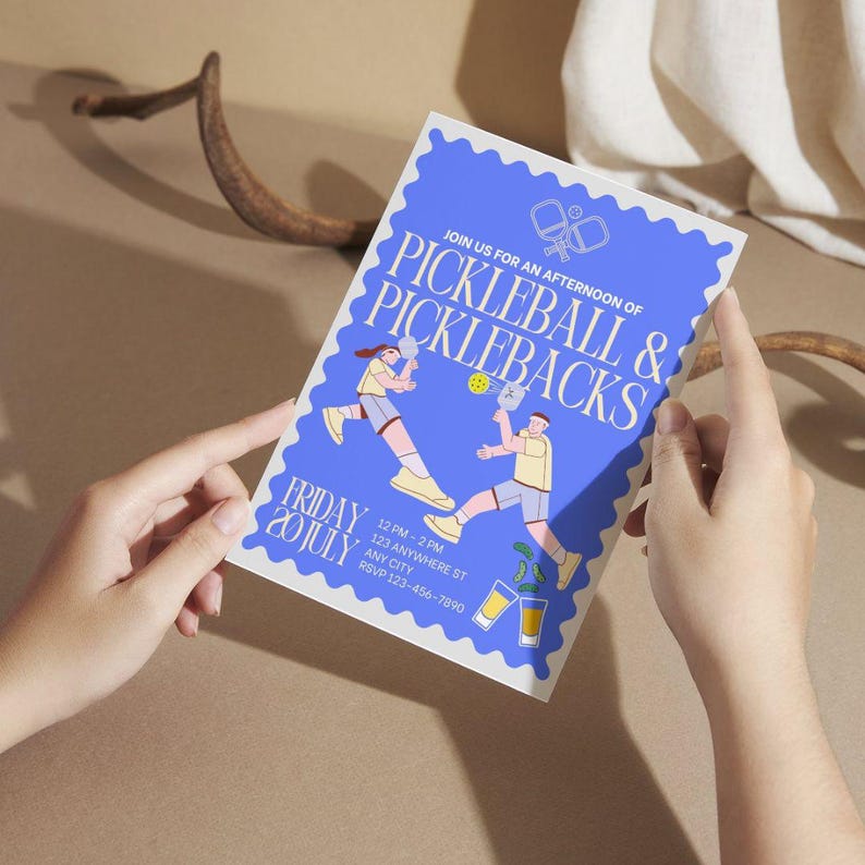 Pickle Party Invitation | Customizable Pickleball & Picklebacks ...