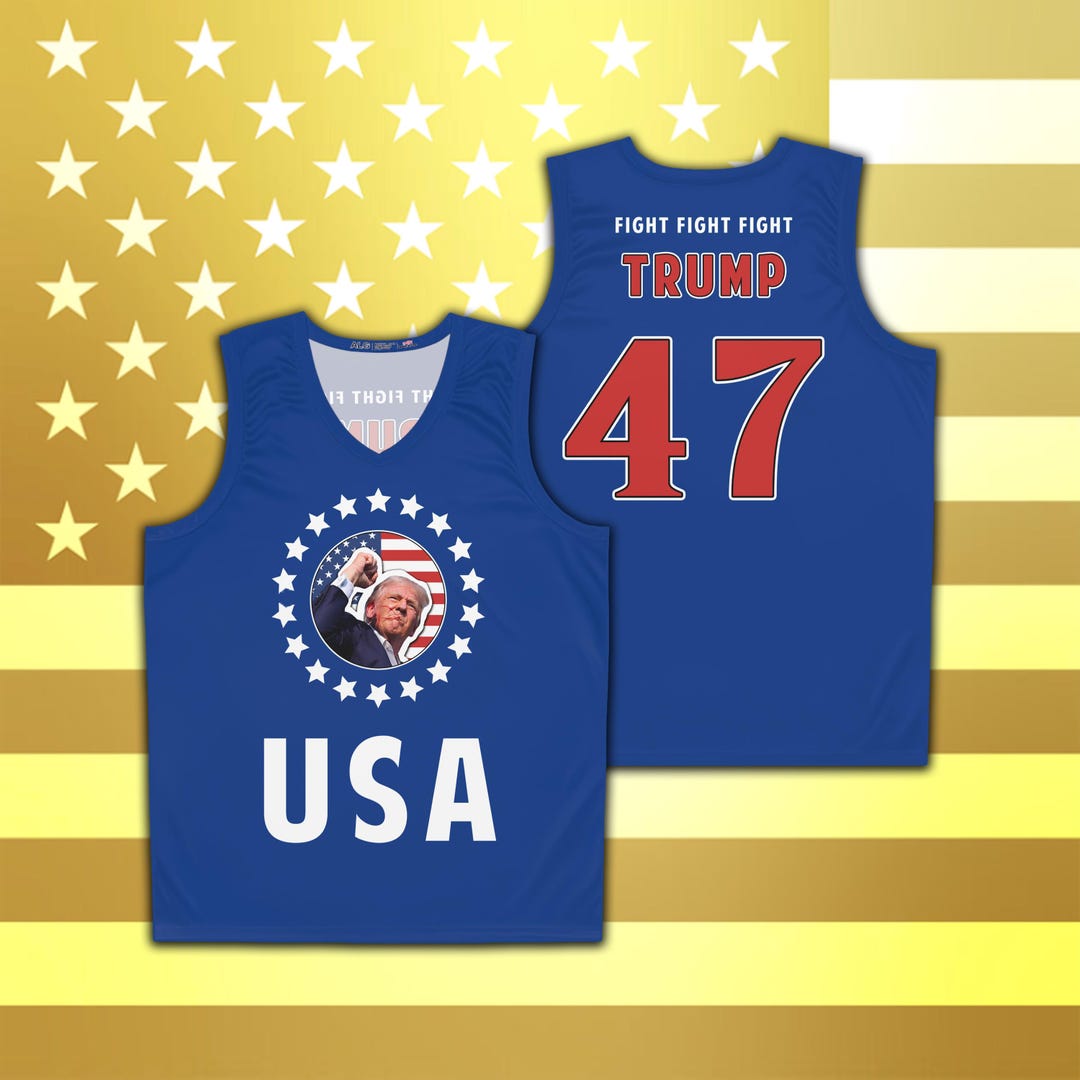 Donald Trump Jersey, Trump 2024 Tee, Trump Vance, Fight Fight Fight ...