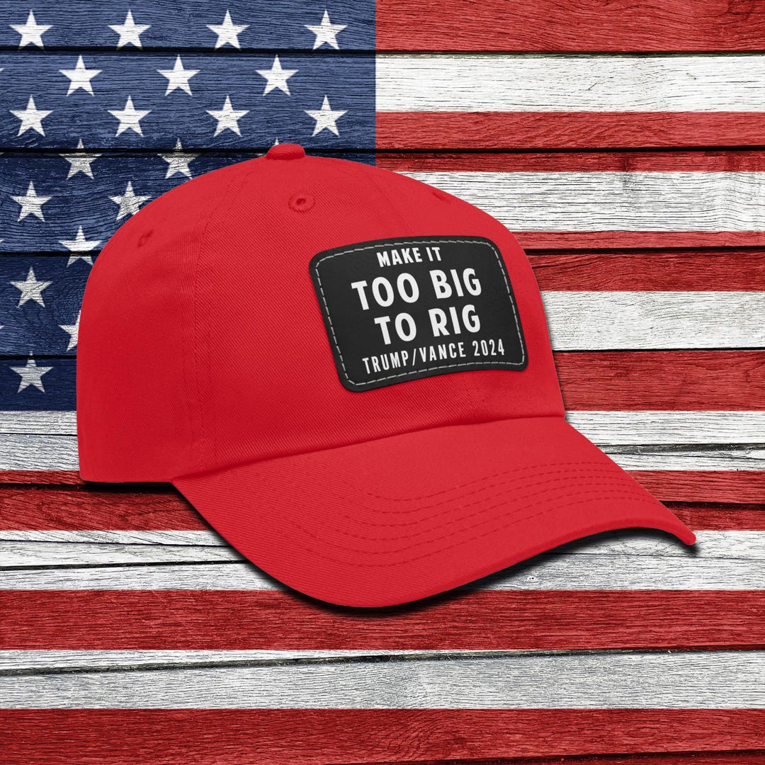Donald Trump Hat, Too Big to Rig Dad Hat, Vote Hat, Election Hat ...