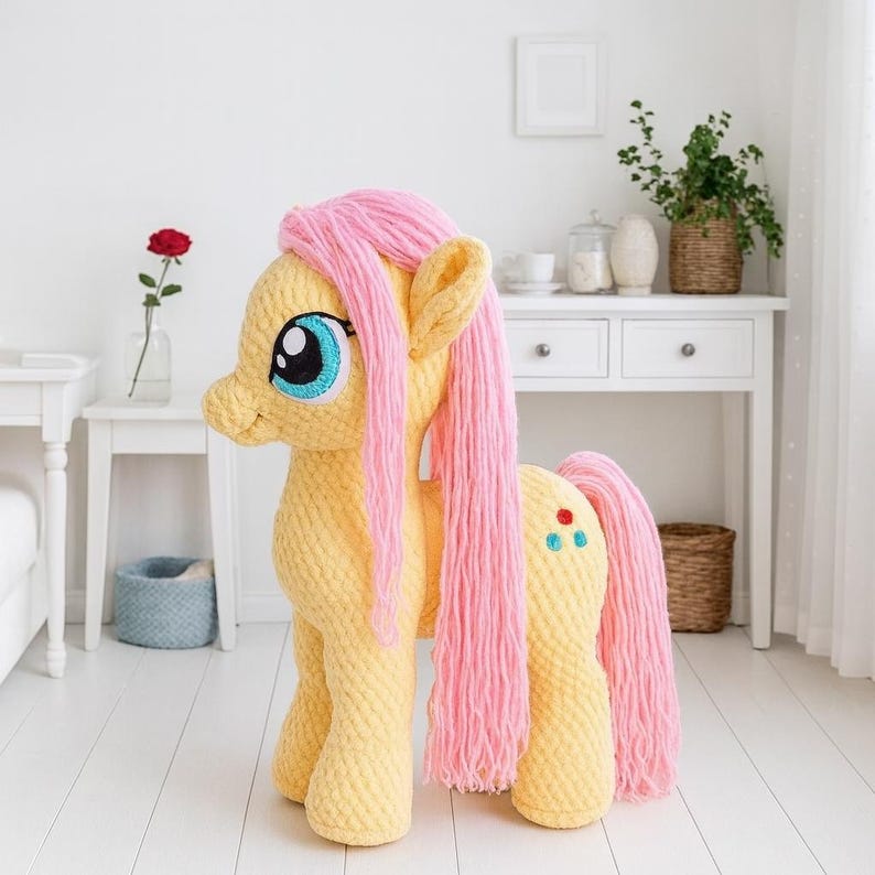 Crochet Pony Plush Pattern – DIY Amigurumi Horse, Beginner Friendly ...