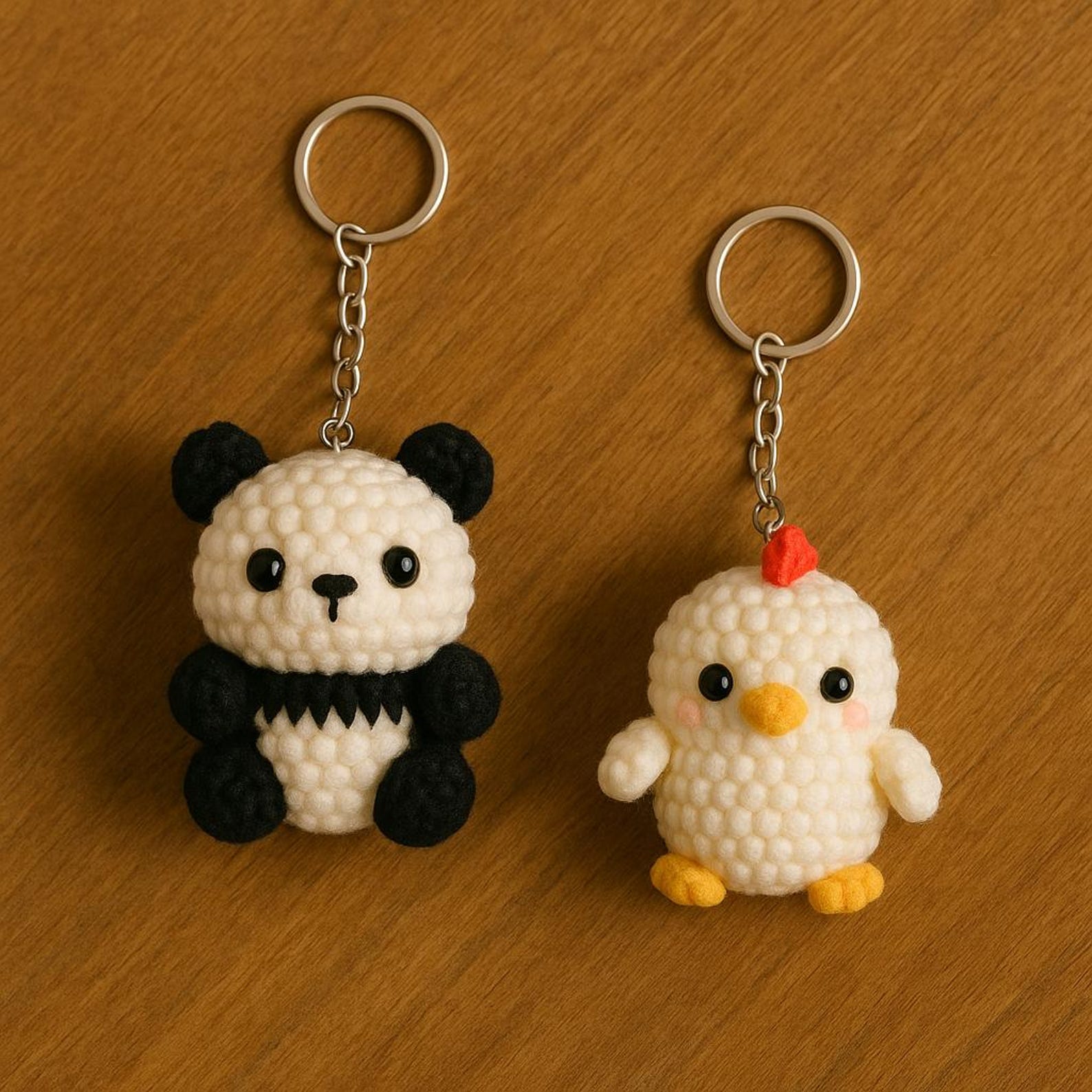 Crochet Tiny Animal Keychain Patterns: Amigurumi Bundle (PDF Download ...