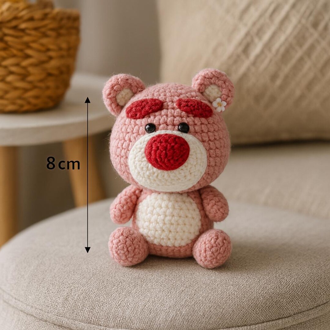 Mini Crochet Bear Amigurumi Pattern: Beginner-friendly PDF (8cm) - Etsy