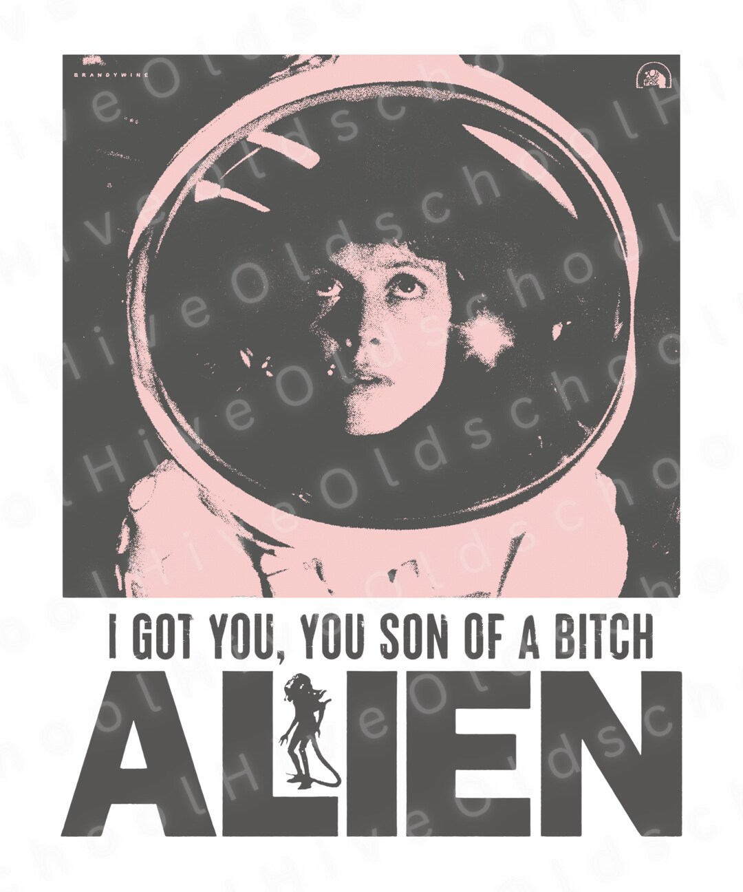 Vintage Alien Movie PNG, Retro Sci-fi Horror Film Clipart, Ellen Ripley ...