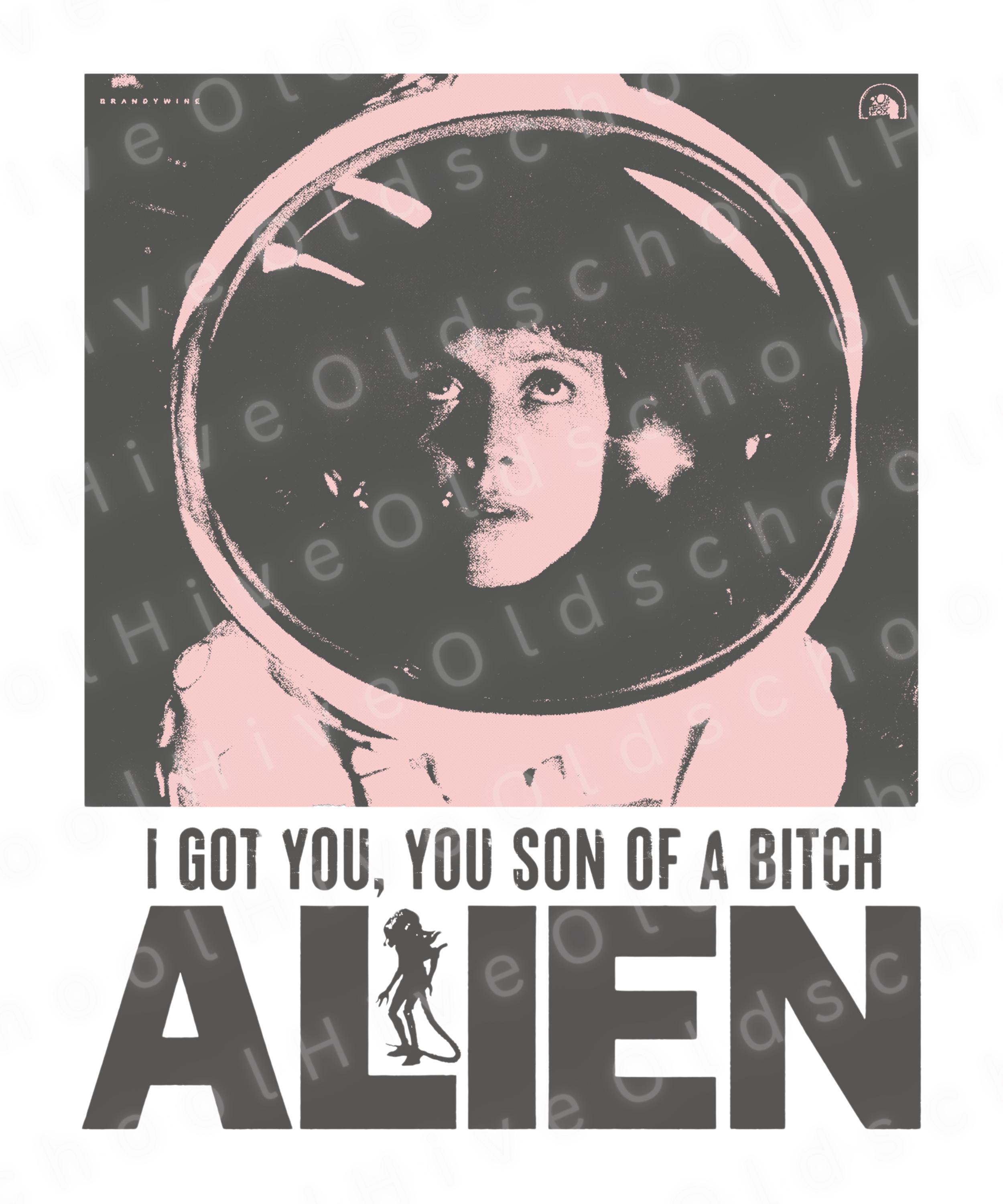 Vintage Alien Movie PNG, Retro Sci-fi Horror Film Clipart, Ellen Ripley ...