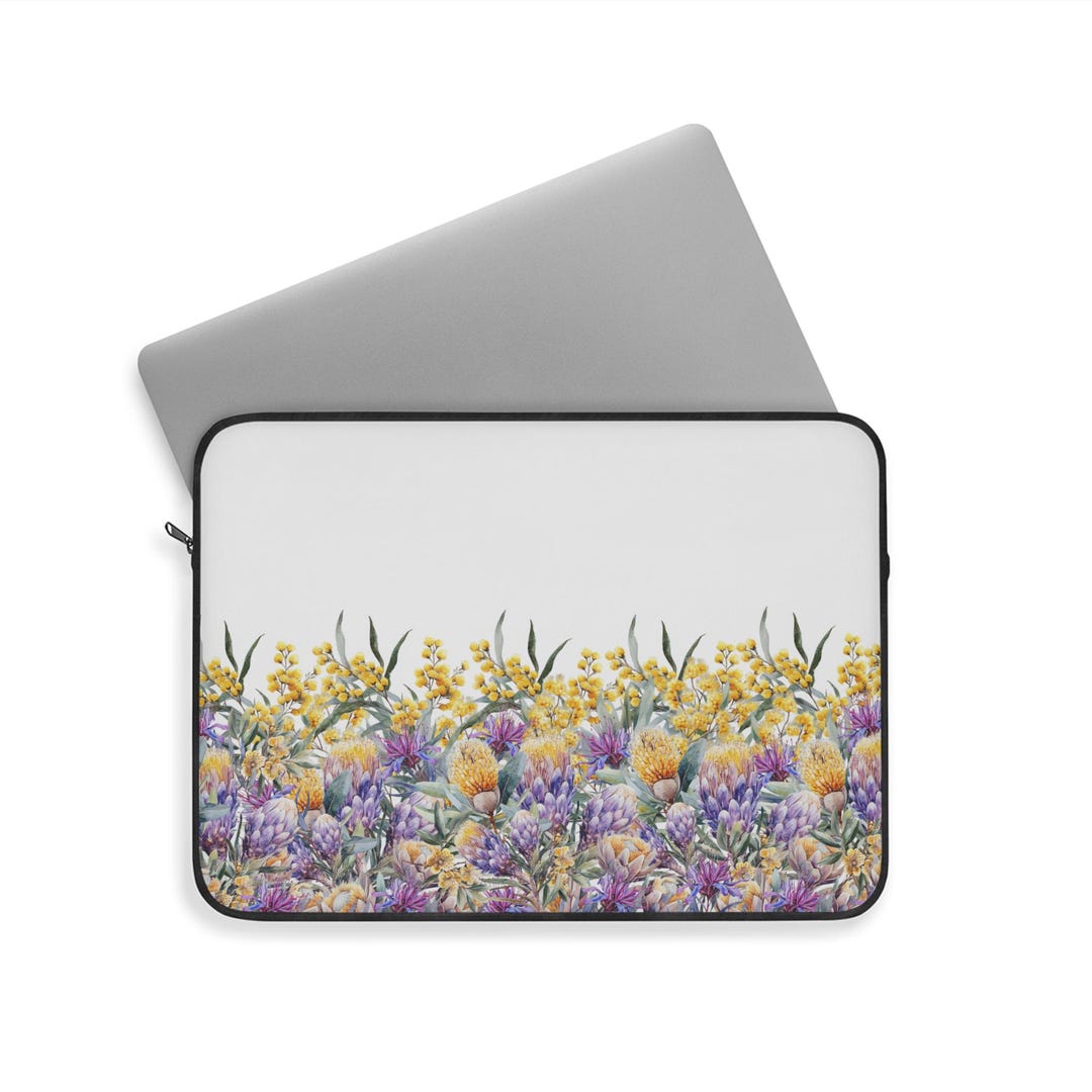 Australian Wildflower Laptop Sleeve: Floral Computer Case - Etsy