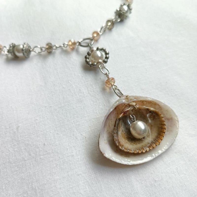 Oyster Necklace - Etsy