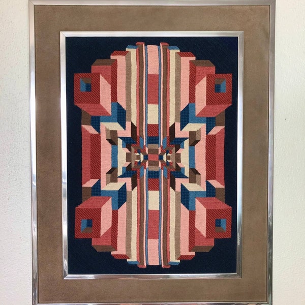 Geometric Needlepoint - Etsy